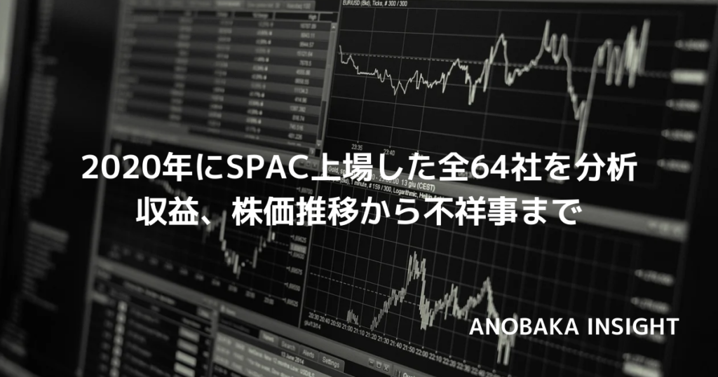2020年にSPAC上場した企業のその後【決定版】 | ANOBAKA